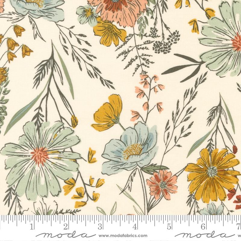Wildflower Wonder in Cream - Woodland Wildflowers – Fiddlehead Artisan ...
