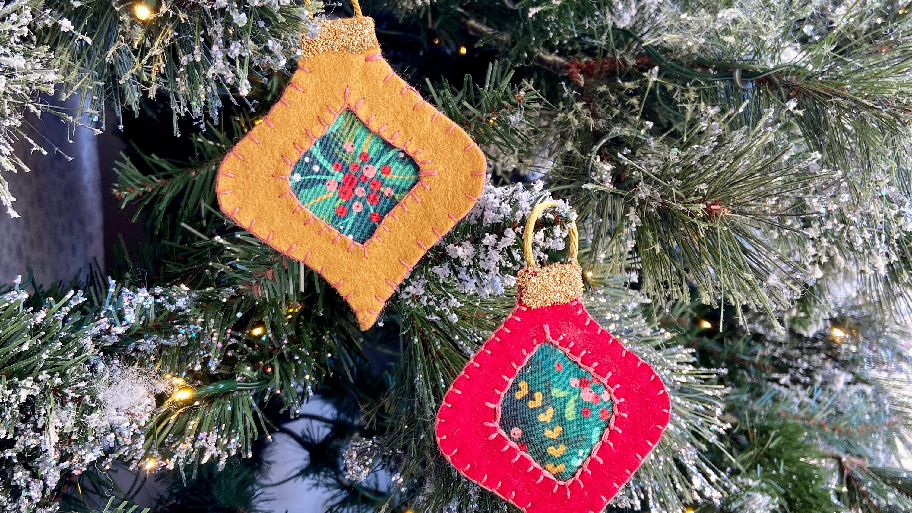 Felt Window Pane Ornament Tutorial – Fiddlehead Artisan Supply