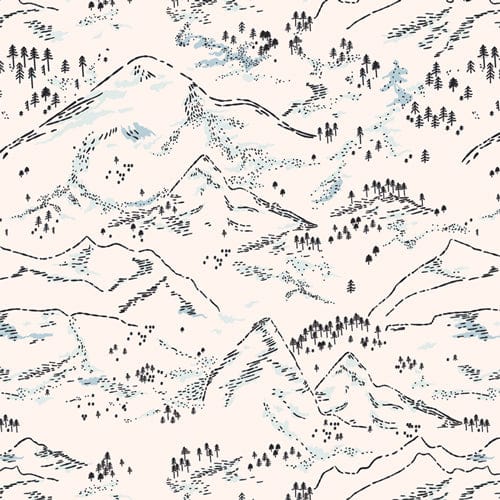 Arctic Winterscape in Cream - Arctic Tale Capsule – Fiddlehead Artisan ...