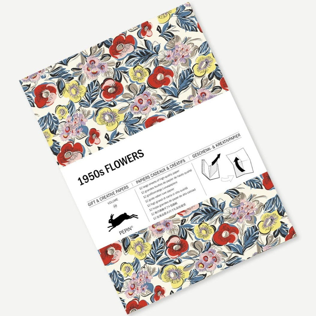 Gift & Creative Paper Book from The Pepin Press in 1950s Flowers ...