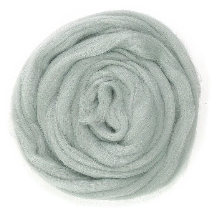 Silver - Merino Wool Top Roving - 50 gram (1.75 oz) Ball - Color 637 ...