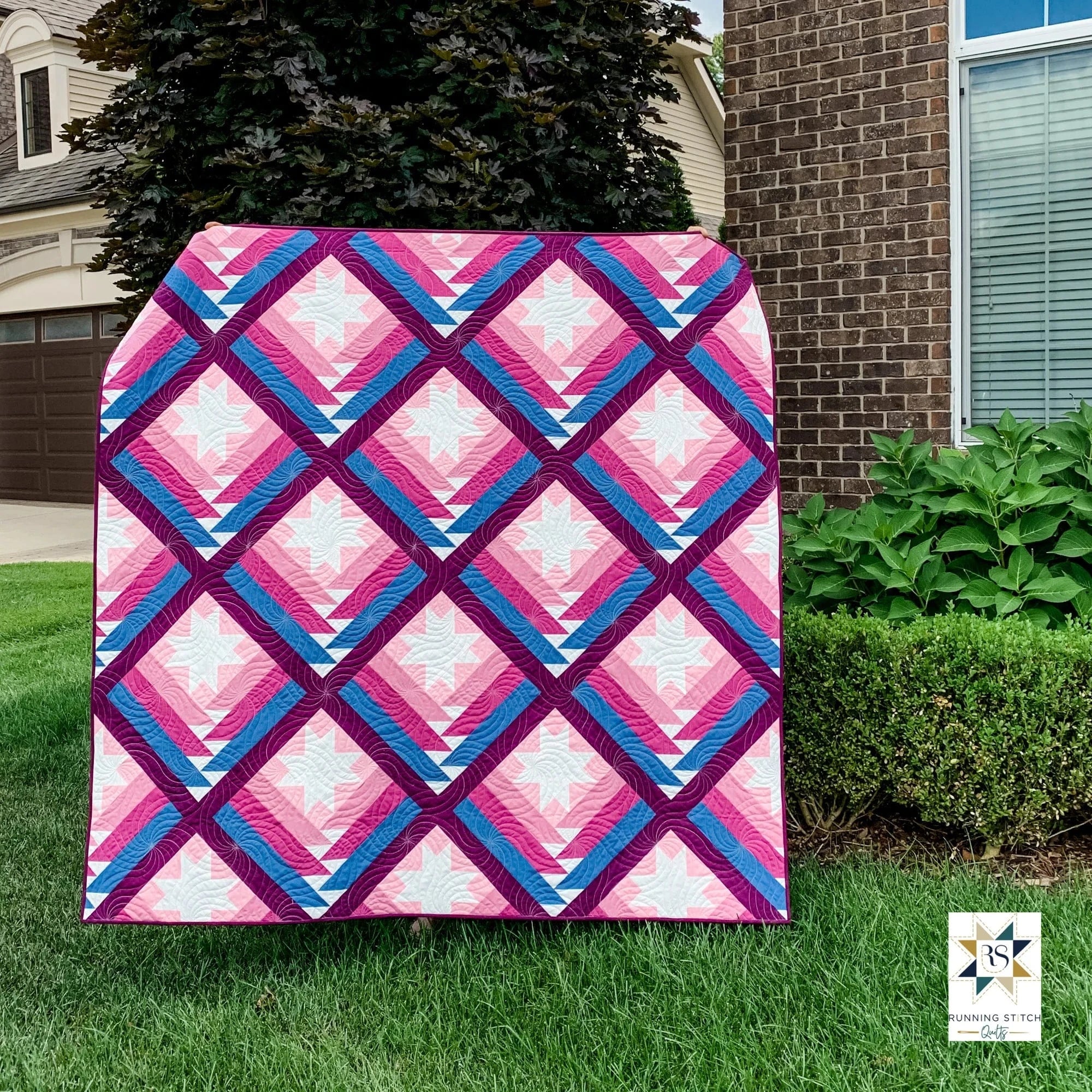 Mountain Valley Quilt Pattern - Running Stitch Quilts – Fiddlehead ...