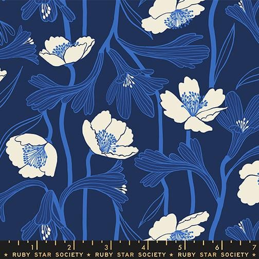Water Flowers in Navy - Water - Ruby Star Society – Fiddlehead Artisan ...