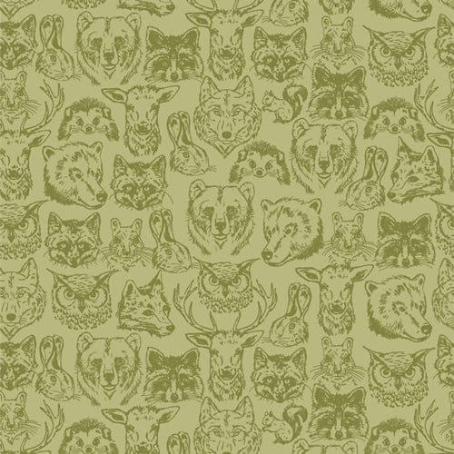 Wildlife Buddies in Olive - Happy Camper – Fiddlehead Artisan Supply